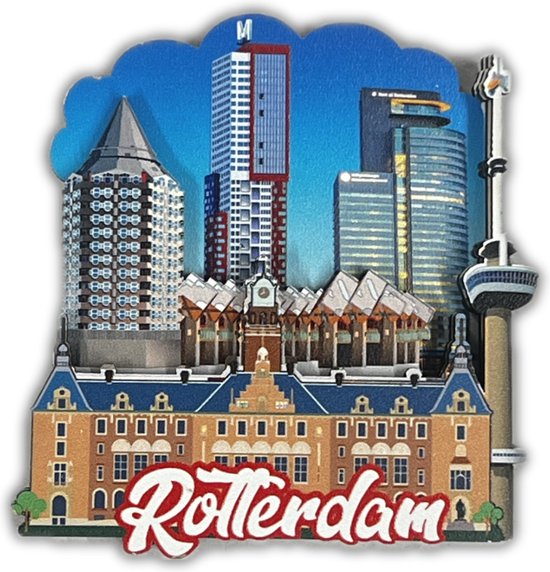 Koelkastmagneten Set: Rotterdam, Holland - 3 stuks - Typische Souvenirs ...