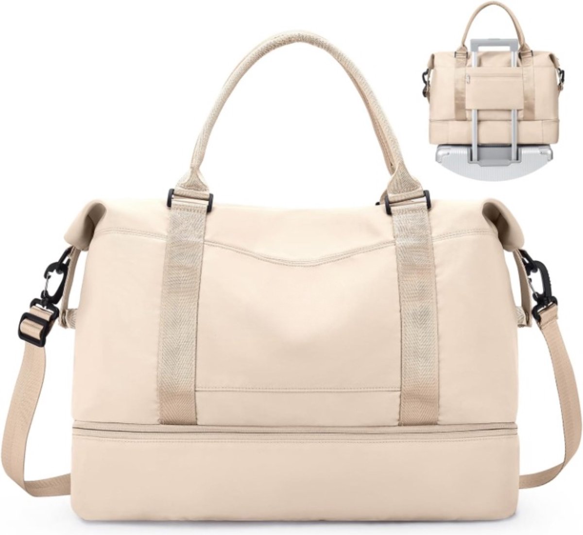 Reistas Dames Sporttas grote Handbagage tas weekendtas Trainingstas met ...