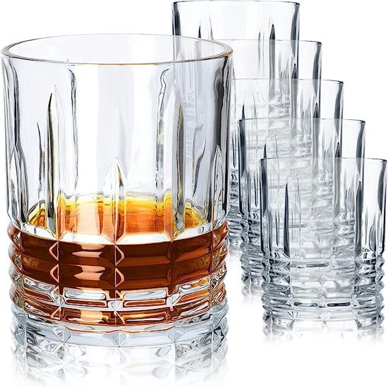 Livran High Quality Drinkglazen - 320 ML - 12 Stuks - Whiskey Glazen | bol