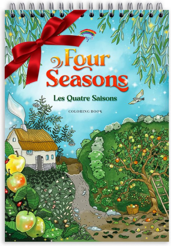 Colorya Livre de Coloriage pour Adultes Édition Quatre Saisons A4 ...