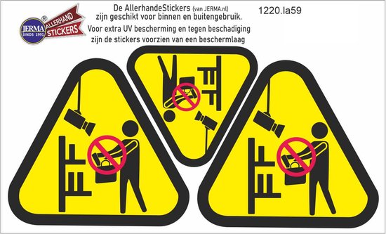 Winkeldiefstal camera toezicht sticker set 3 stuks | bol