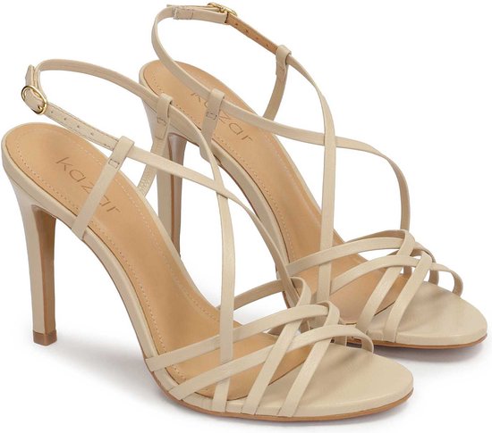 Beige sandals with tunit sole | bol