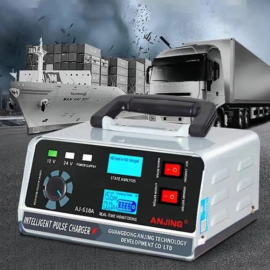 Grote power 400W batterijlader 12V/24V auto-acculader druppel slimme ...