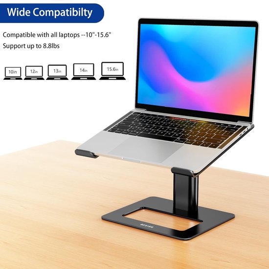 LSX3S Aluminium laptopstandaard, ergonomische verstelbare ...