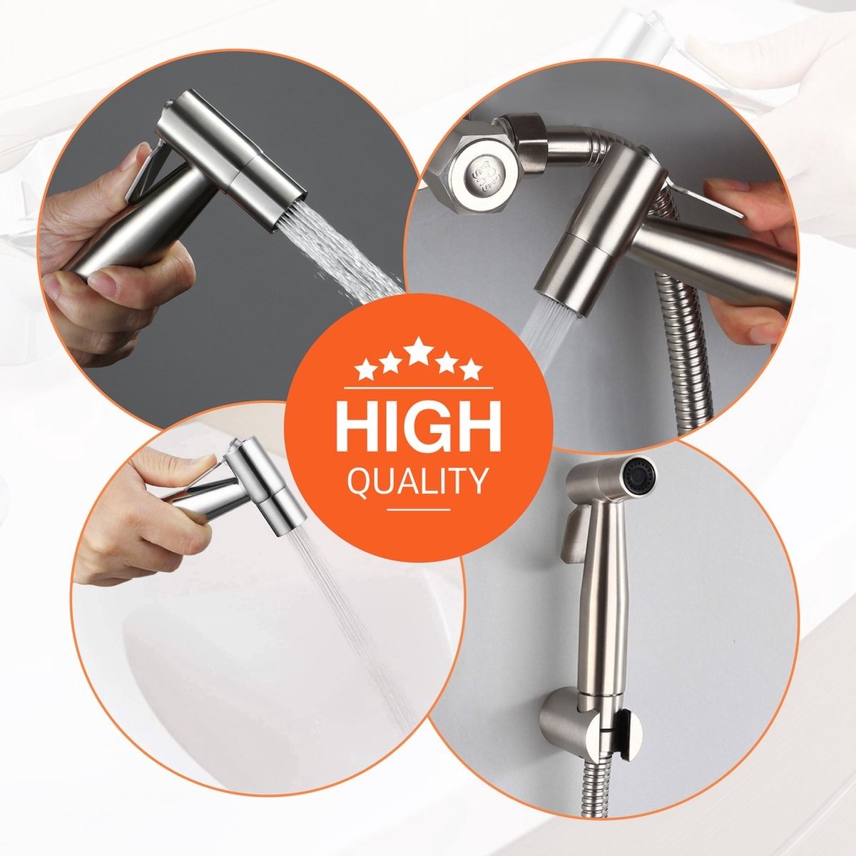 Pro Products Bidet Hand douche - Chrome - Roestvducts Bidet Hand douche ...