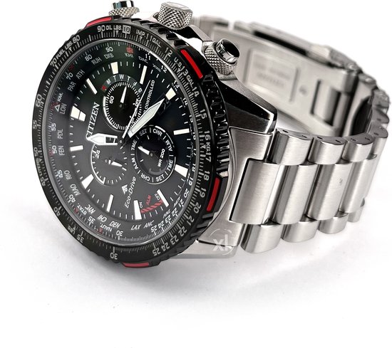 Citizen heren horloges Radio Controlled - Zwart - 47 mm - roestvrij ...