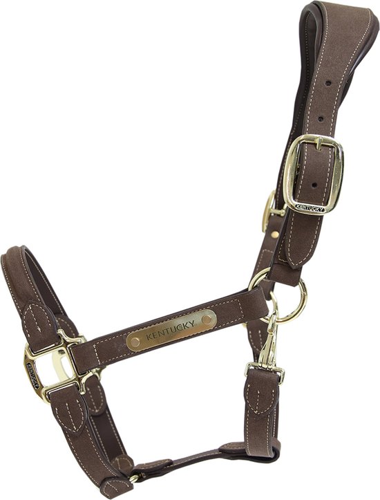 Kentucky Halster Anatomic Suede Bruin - middel | bol