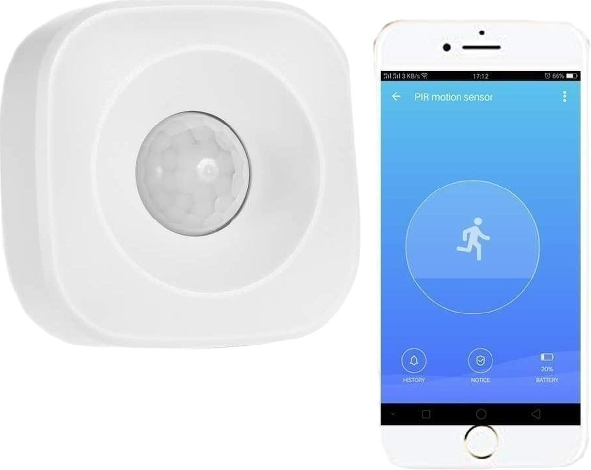 Slimme Wifi Bewegingssensor | PIR Sensor | Motion Sensor | Werkt apps zoals Tuya en... | bol