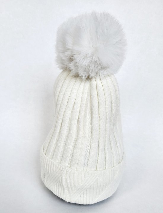 zaZa'z - Muts - Dames - Offwhite - Pompon | bol
