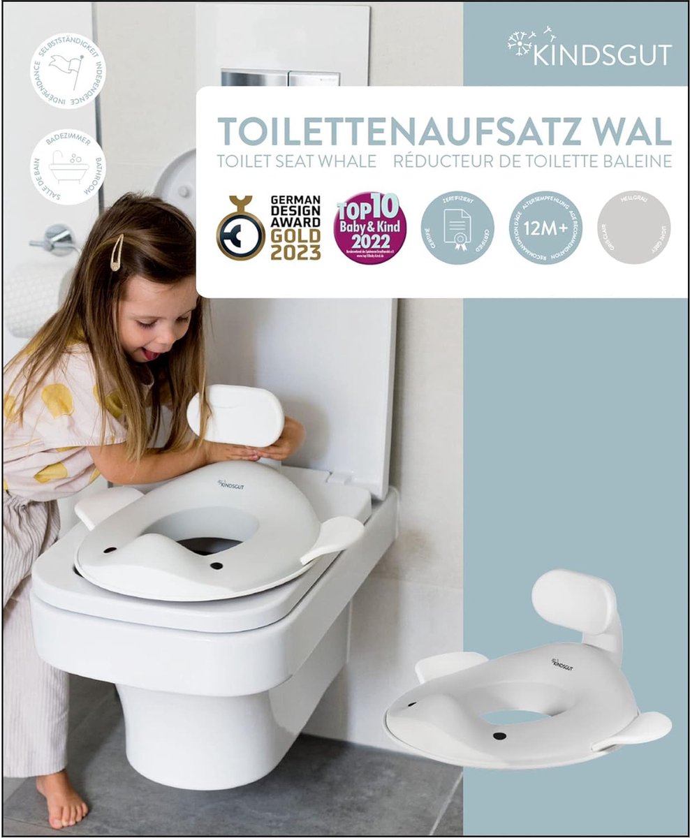 Abattant WC enfant Baleine pour enfants, joli design baleine ...