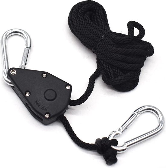 Hanger Katrol Touw, DBAILY 6 stks Touw Ratchet Clip Hangers Zilver ...