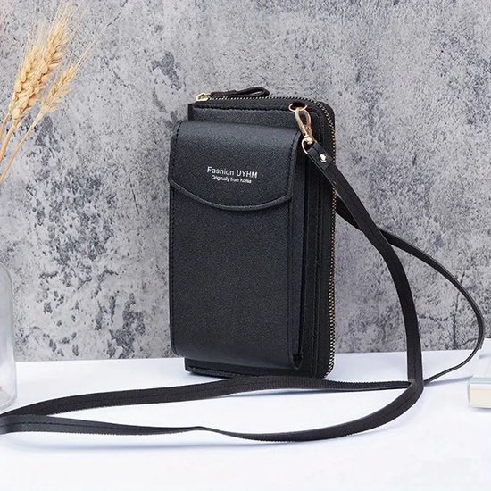 Mini Telefoon Tas I Telfoonhouder & Portemonee in 1 I Crossbody Tasje I ...