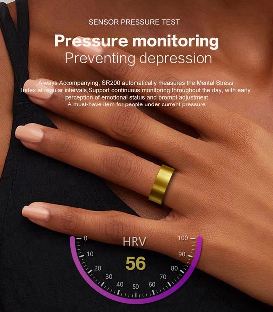 2024 Smart Ring Gezondheid Monitor Voor Mannen Vrouwen Bluetooth ...