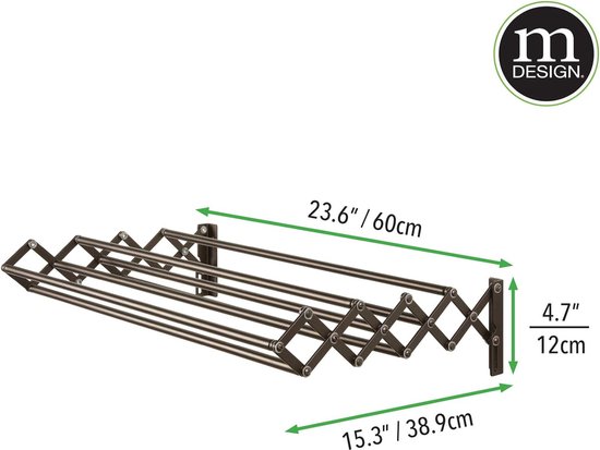 Equivera Wanddroogrek - Wanddroogrek Inklapbaar - Droogrek - Wand ...