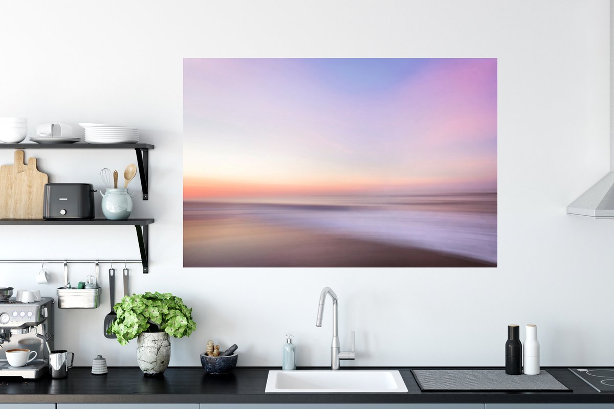Muurstickers - Sticker Folie - Strand - Kleuren - Pastel - 120x80 cm ...