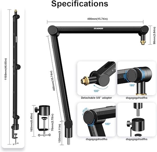 professional microphone arm - QuadCast Boom Arm Stand / microfoonhouder ...