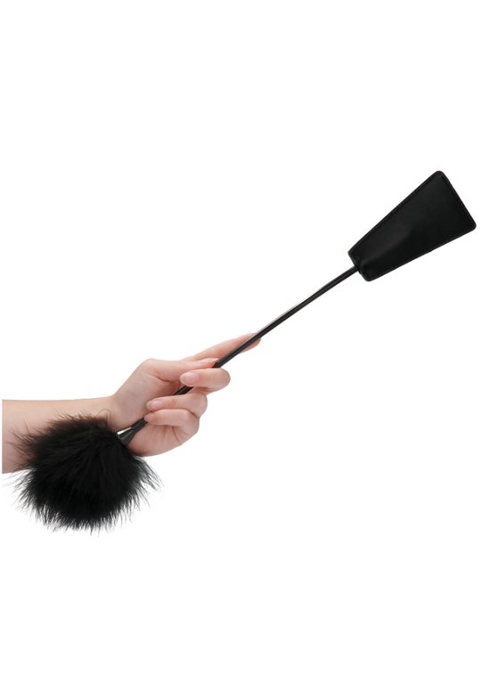 Ouch! Crop With Feather - Black | bol