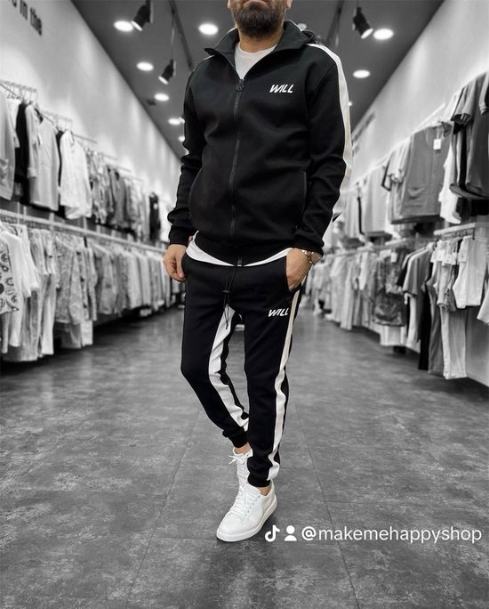 Trainingspak Herfst Winter Mannen Set Merk Sport Jasje + Broek 2 Stuks ...