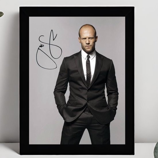 Jason Statham Ingelijste Handtekening – 15 x 10cm In Klassiek Zwart ...