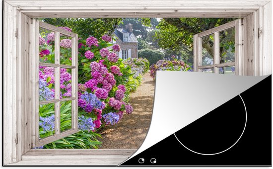 KitchenYeah® Inductie beschermer 74x48 cm - Hortensia - Doorkijk ...