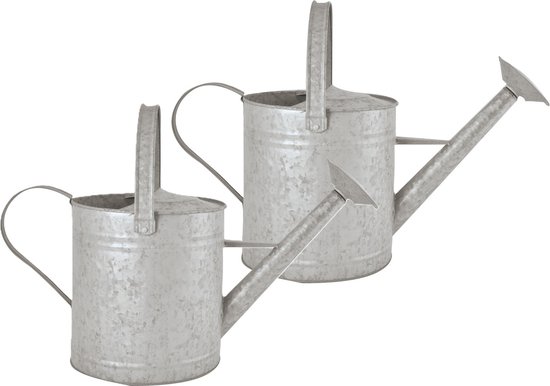 Esschert Design Gieter/plantengieter - 2x - zink - 3.5 liter - klassiek ...