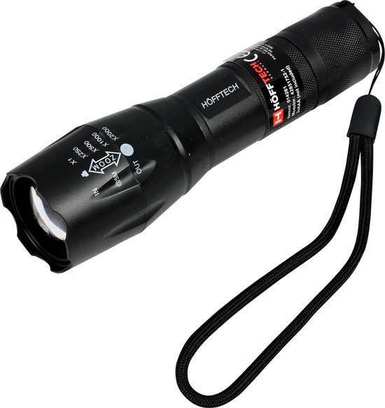 Hofftech Zaklamp Tactical Superbeam - Veelzijdig met 5 Standen | bol
