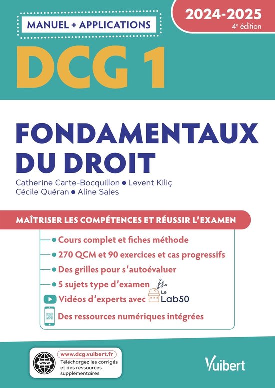 DCG 1 - Fondamentaux du droit : Manuel et Applications 2024-2025 (ebook), Catherine... | bol