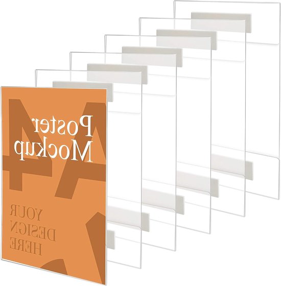 A4 Adhesieve Muur Poster Houders (6Pak) - Universele Muurmontage ...