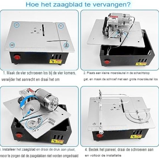 Gratyfied - Zaagtafel met onderstel - Tafelzaagmachine ...