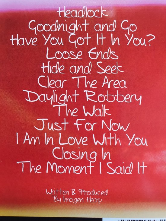 Speak for Yourself, Imogen Heap | CD (album) | Muziek | bol