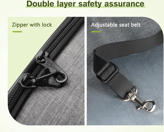 Hondenrugzak tot 5 kg, uitbreidbaar opvouwbaar, kattenrugzak voor grote ...