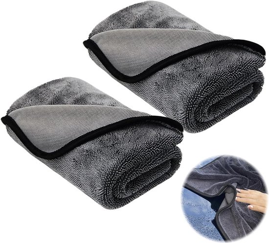 2 stuks microvezeldoeken voor de auto, Fast Dry droogdoek, 40 x 40 cm ...