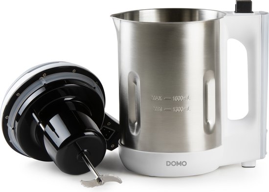 DOMO DO737BL Soepmaker - 1,6 L - Blender - 4 Programma's - Wit | bol
