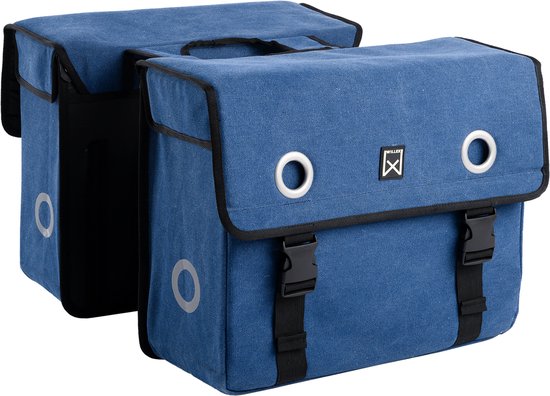 Willex Dubbele canvas tas 46 liter Grijs | bol