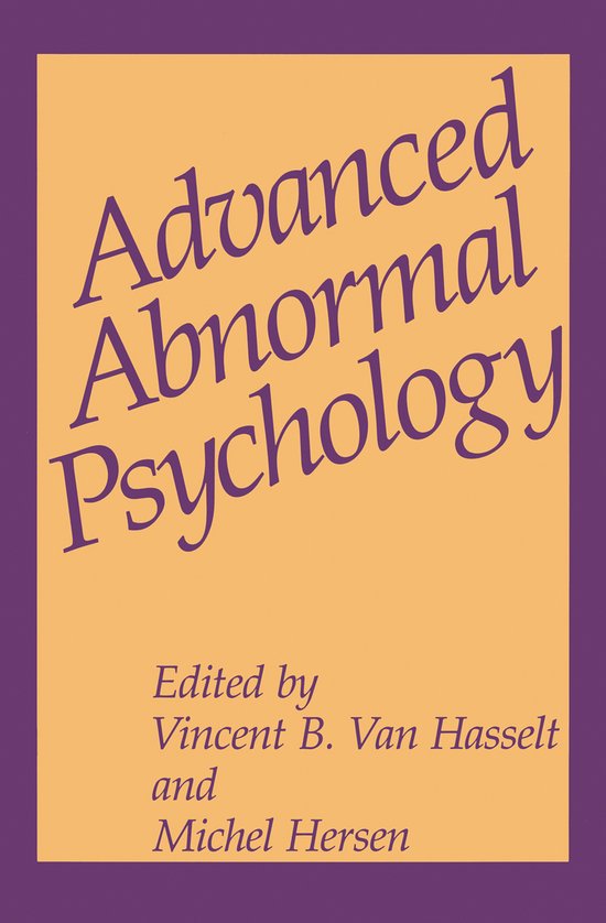 Advanced Abnormal Psychology | 9781475703474 | Onbekend | Boeken | bol
