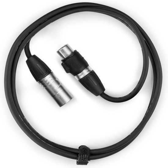 Câble DMX PD Connex IP65 étanche - 3 broches Male/ Femelle - 1,5 mètres ...