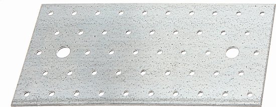 Alberts 25 x geperforeerde plaat sendzimir verzinkt 200 x 100 mm | bol