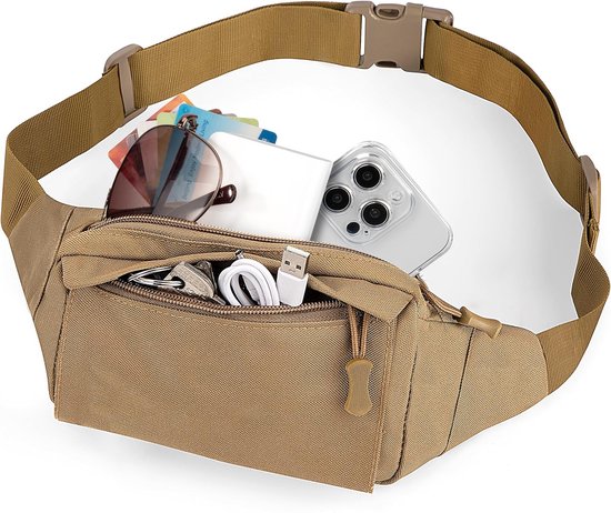 Heuptas, heuptas met 3 afzonderlijke vakken, stijlvolle heuptas ...