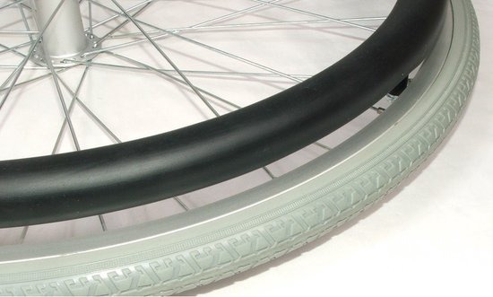 Hoepelovertrek ZWART voor 24 inch rolstoelwiel (per stuk) | bol