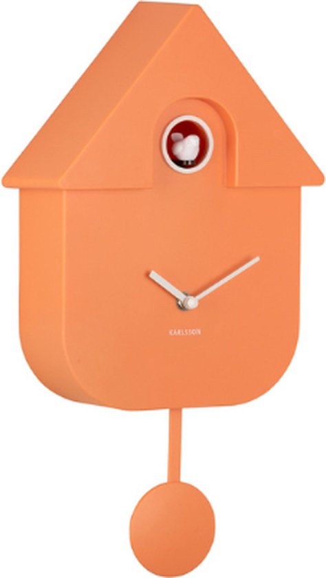 Karlsson Modern Cuckoo koekoeksklok-Soft orange | bol.com