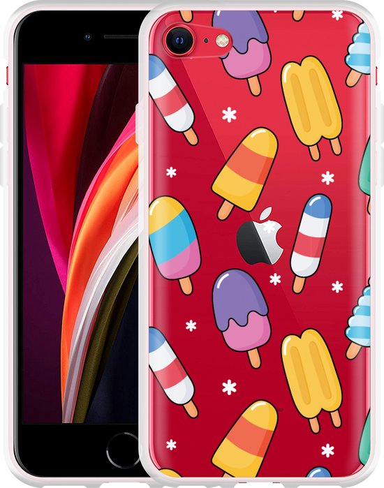 Cazy Hoesje geschikt voor iPhone SE 2020 - Ice Cream 2 | bol