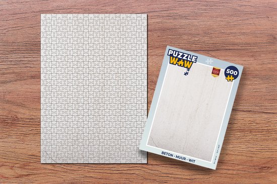 Puzzel Beton - Muur - Wit - Legpuzzel - Puzzel 500 stukjes | bol