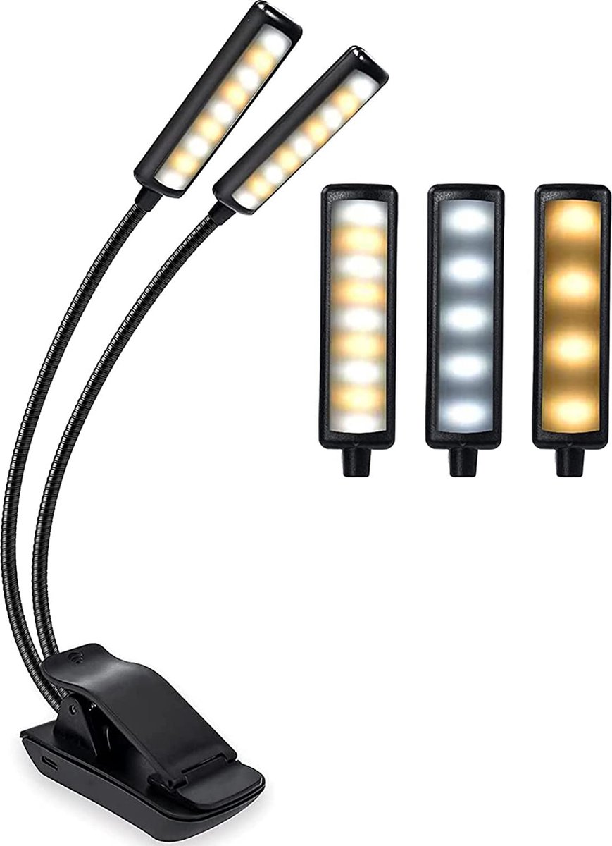 Leeslamp - Leeslampje voor boek – Draadloos - Bed Nachtkastje Leeslamp ...