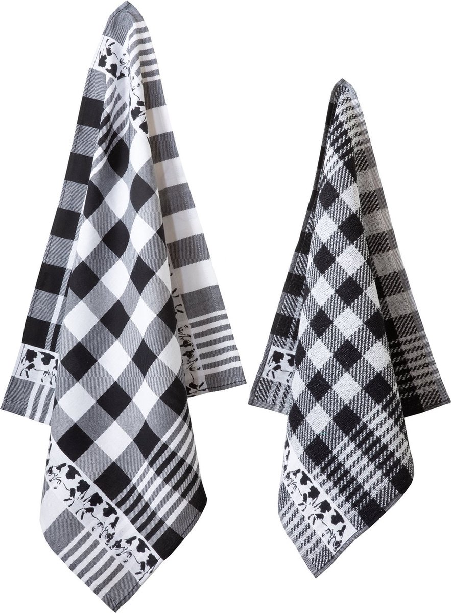 Twentse Damast Keuken Handdoeken - Hollandse Designs - Katoen ...