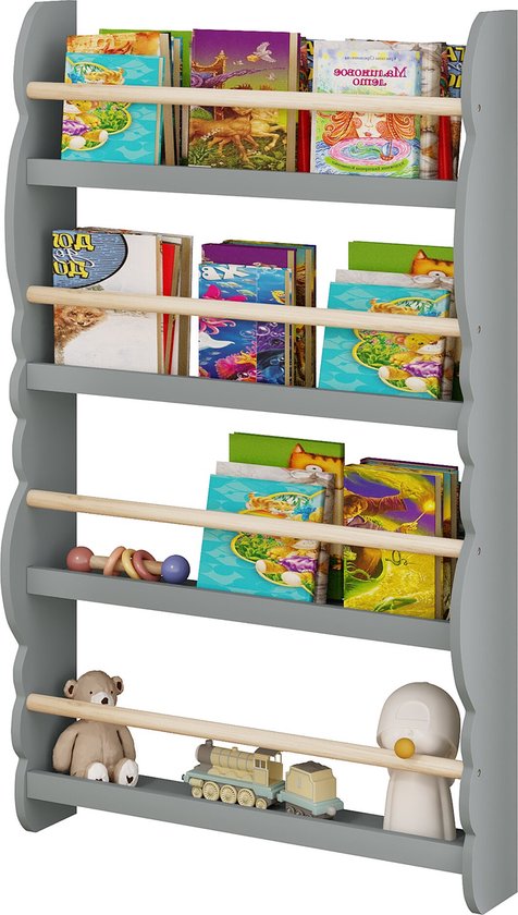 Kamyra® Boekenkast voor Kinderen - Kindvriendelijk - Boekenrek Kind, 4 ...