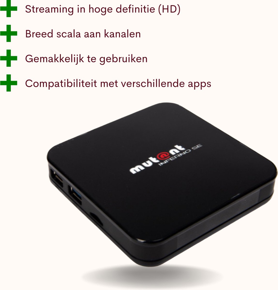 Mutant Inferno SE Plus IPTV Box Android 9.0 | IPTV Mutant TV ontvanger ...