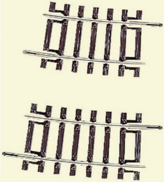 H0 Roco RocoLine (zonder ballastbed) 42408 Gebogen rails 12 stuk(s) | bol