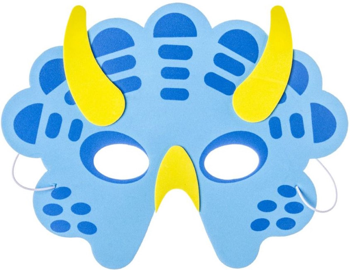 Foam maskers dino's - gezichtsmasker - dino dinosaurus kinderfeestje ...