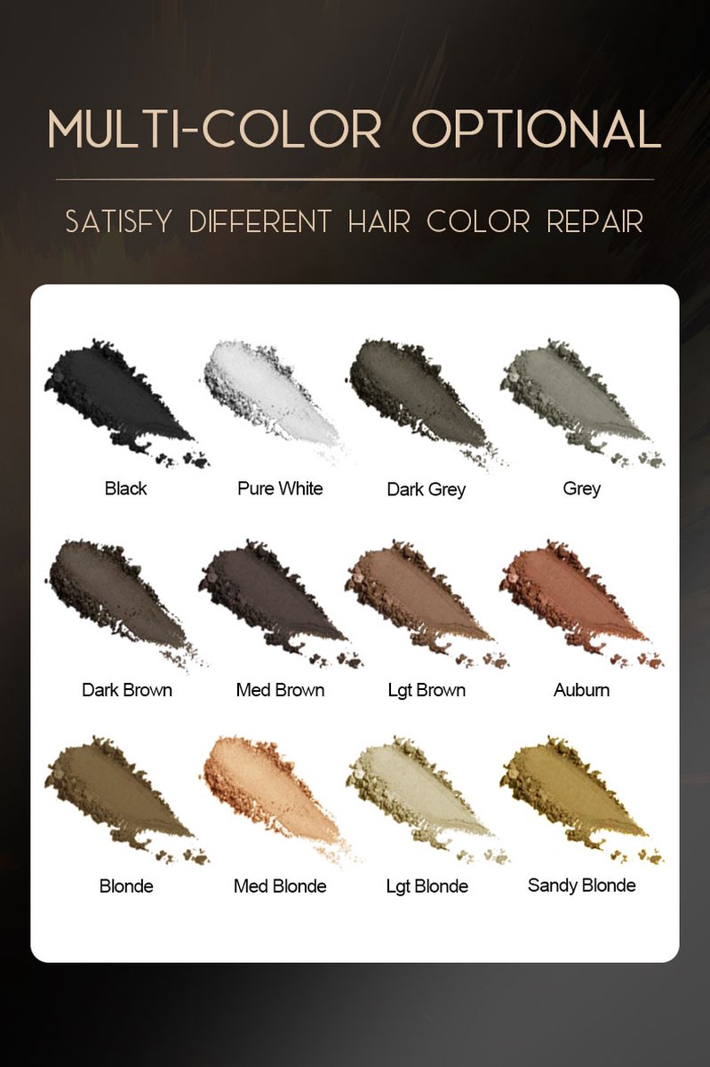 AROURA - Hair Shadow - Dark Brown - Hair Powder - Hairline Powder ...