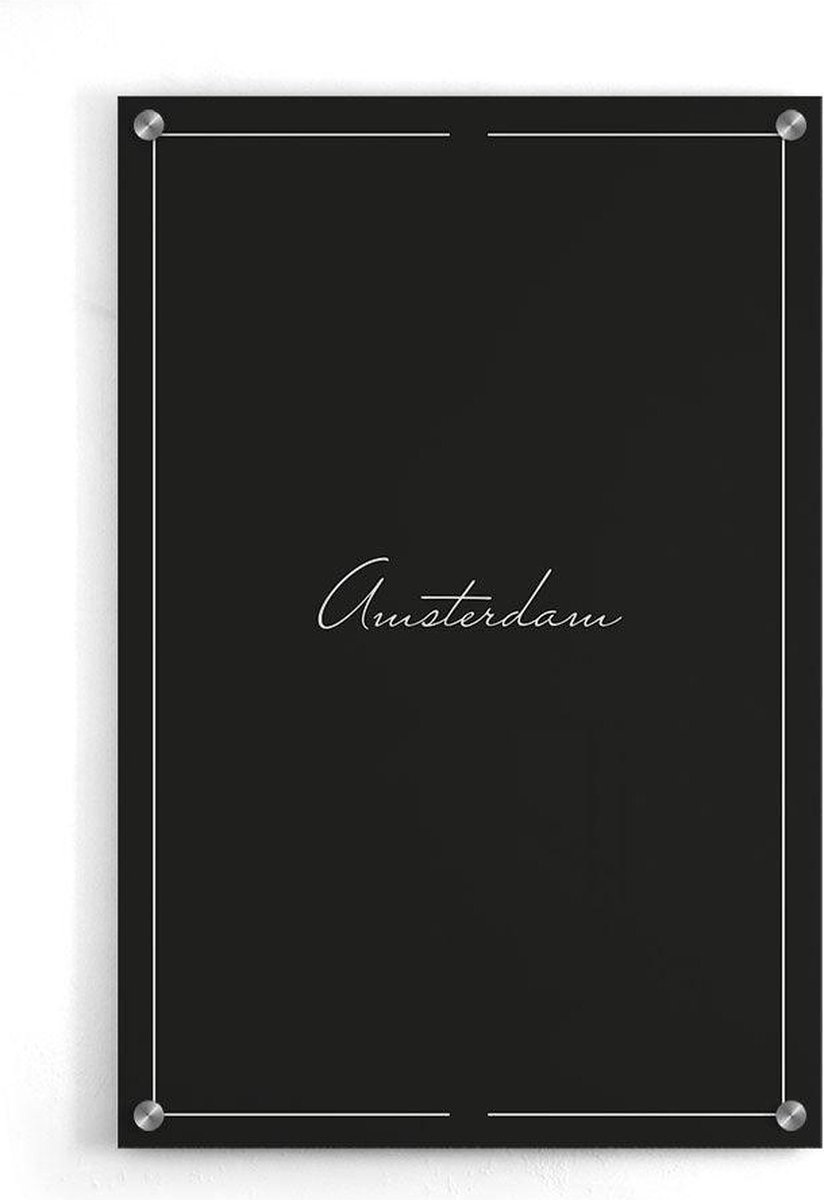 Walljar - Amsterdam In Frame - Muurdecoratie - Plexiglas schilderij ...